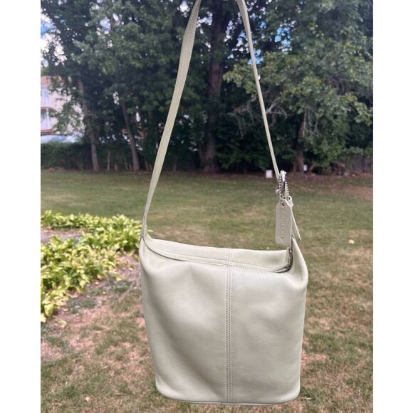 Coach | Bags | Vintagecoach Pistachio Green Leather Mini Bucket Bag 448 ...